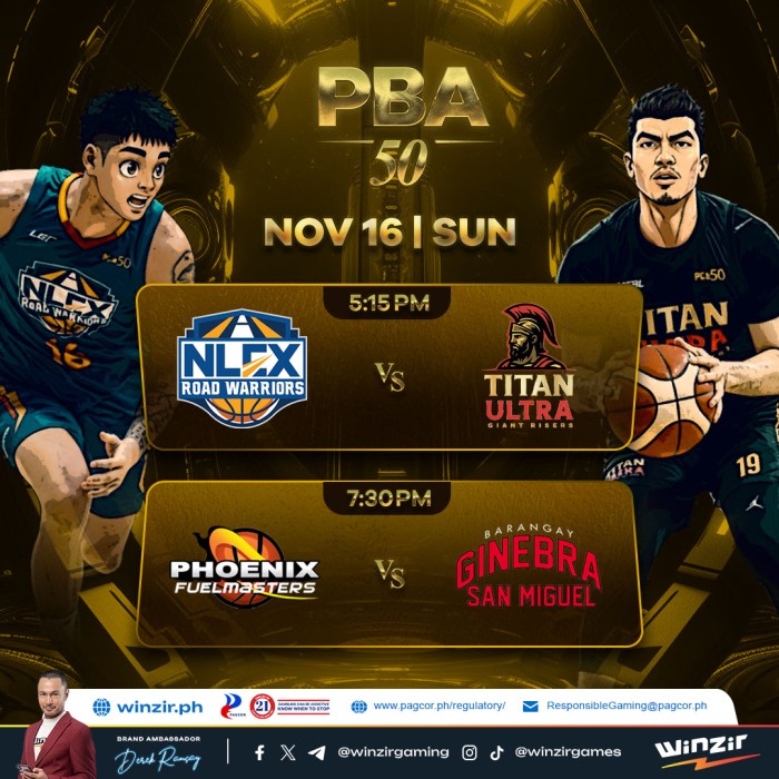 PBA Nov 16 Showdowns: Bet Live on WinZir Now! - WinZir Forum