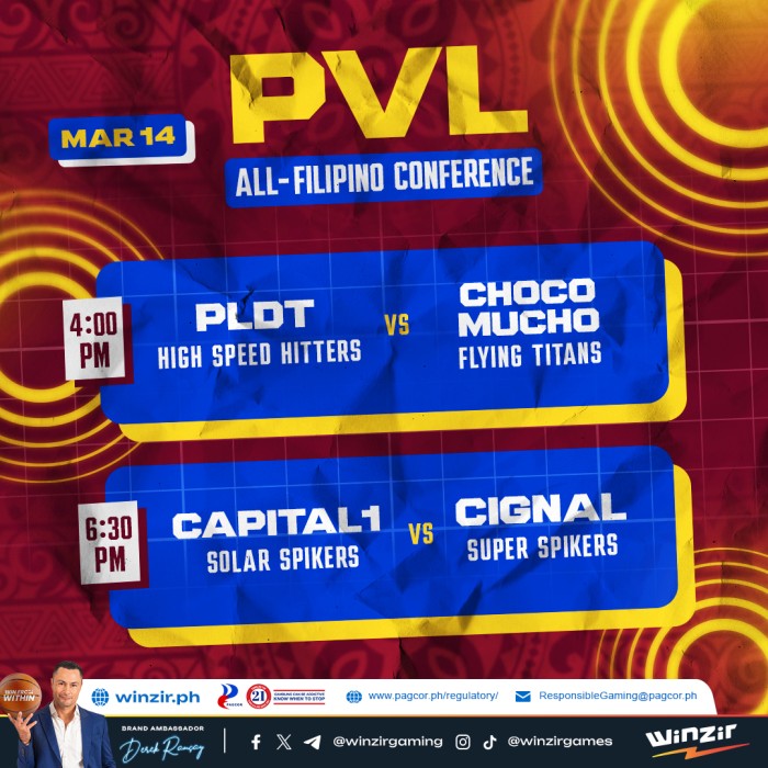 March 14 PVL Showdowns Live! Win Big with Winzir - WinZir Forum